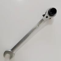 China Premium Cr-V Steel Ratchet Socket Wrench Dull-Head Wrench Spanner 19x22-22mm Chrome Vanadium Steel Repairing Maintenance for sale