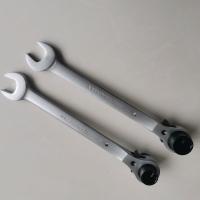 China Premium Cr-V Steel Ratchet Socket Wrench Dull-Head Wrench Spanner 19x22-22mm Chrome Vanadium Steel Repairing Maintenance for sale