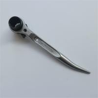 China Industrial Tools Hardened Tampered Rat Tail Shaft Chrome Steel Bi-hexagon Socket 19 x 24mm Podger Ratchet Stubby for sale