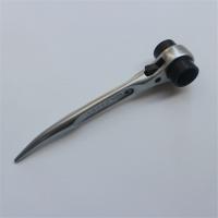 China Industrial Tools Hardened Tampered Rat Tail Shaft Chrome Steel Bi-hexagon Socket 19 x 24mm Podger Ratchet Stubby for sale
