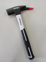 China German Quality Carbon Steel Forged 600g Head Carpenter Roofing Hammer Fiberglass Handle Single Claw Hammer for sale