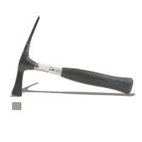 China Steel Tubular with Shock absorption Fiberglass Handle 600g Forged Head Berlin Type Mason Hammer for sale