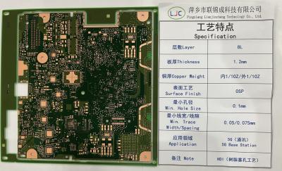 China Customizable HDI PCB with FR-4 Material and VIPPO Technology | ≤0.15mm Microvias for High-Density Applications for sale