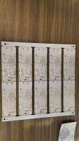 China White Silkscreen Aluminum Base PCB 500mm x 500mm with 0.1mm Line Width and Immersion Gold Finish for sale