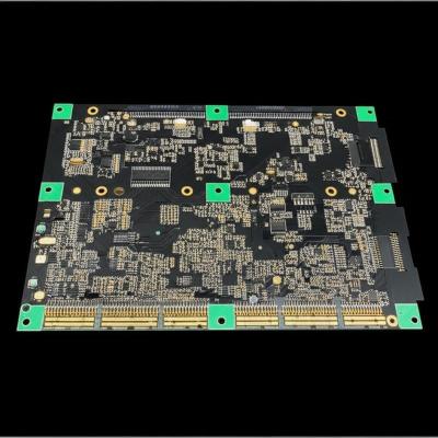 China 10-Layer Black Solder Mask PCB Board with 1200x6100mm Max Size and 0.2-6.0mm Thickness Options for sale
