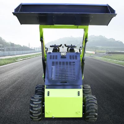 China 300 kg Mini Sliding Loader CE Approved Electric Tracked Skid Steer with Attachments for sale