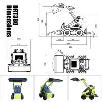 China Electric Small Skid Steer Loader 30% Gradeability Plug-In Tracked Sliding Loader for sale