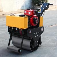 China 330kg Single Drum Roller Diesel Gasoline Vibratory Road Compactor Asphalt Mini Rollers for sale