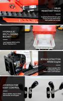 China 800kg Capacity MINI Dumper 1480 x 832 x 1344 mm Dimension for Construction Site for sale
