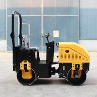 China Double Drum Vibratory Roller 1 Ton Compactor for Soil Compaction in Manufacturing Plant for sale