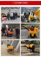 China 2.5L Fuel Tank Capacity Single Wheel Roller for Walk Behind Vibratory Compaction for sale