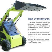 China 375 kg Max Lifting Force Tracked Skid Loaders for Heavy-Duty Mini Skid Steer Loader for sale