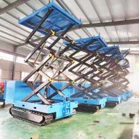 China CE ISO Certification 4-14m Electric Scissor Lift 200kg Capacity 500kg Hoisting Speed for sale