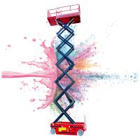 China Electric Hydraulic Scissor Lift 4-18m Aerial Platform for Restaurant 320kg Capacity for sale