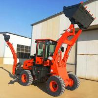 China Mini Backhoe Loader WZ10-15 4WD with Low Retail and 3 cbm Bucket Capacity for sale