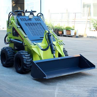 China Construction Diesel Mini Tracked Skid Loader With Attachments Bucket Hydraulic Pump Huade for sale