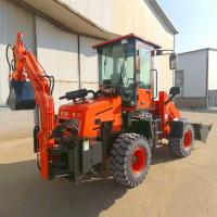 China 4x4 Wheel Drive 400kg-2.5ton Mini Loader Backhoe Loader For Sell With Snow Shovel for sale