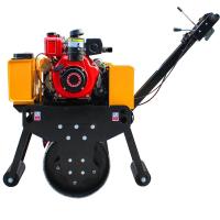 China 11KW Walk Behind Mini 500Kg Single Drum Hand Asphalt Small Tandem Rollers Compactor for sale