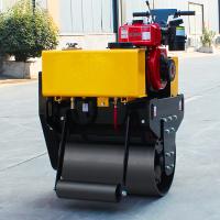 China 11KW Walk Behind Mini 500Kg Single Drum Hand Asphalt Small Tandem Rollers Compactor for sale