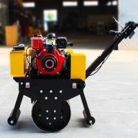 China 11KW Walk Behind Mini 500Kg Single Drum Hand Asphalt Small Tandem Rollers Compactor for sale