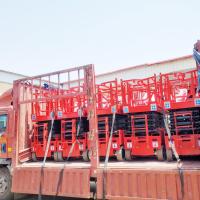 China 2000kg Mobile Hydraulic Battery Trailer Electric Scissor Lift for Aerial Work Platform for sale