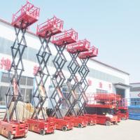 China 2000kg Mobile Hydraulic Battery Trailer Electric Scissor Lift for Aerial Work Platform for sale