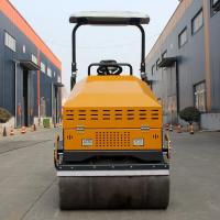 China 3000kg Twin Drum Mini Road Roller with 70Hz Excitation Frequency and Smooth Operation for sale