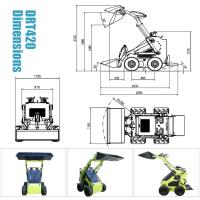 China Euro 5 CE EPA Small Mini Skid Steer Loader 500KG 1 Ton in Machinery Repair Shops for sale