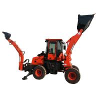 China 3 cbm Bucket Backhoe Loader Earth Moving Machine with CHAOSHUN Hydraulic Cylinder for sale