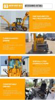 China 3 cbm Bucket Backhoe Loader Earth Moving Machine with CHAOSHUN Hydraulic Cylinder for sale