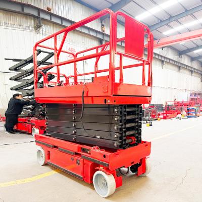 China CE ISO Hydraulic Battery Operated Truck Mounted Scissor Lift for 320kg Loading Capacity for sale