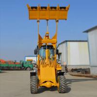 China 3 Ton Wheel Loader with Attachment 5800*1850*2750 mm Dimension Mini Backhoe Loader 4x4 for sale