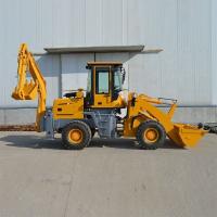China 3 Ton Wheel Loader with Attachment 5800*1850*2750 mm Dimension Mini Backhoe Loader 4x4 for sale