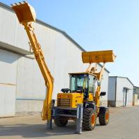 China Smallest Electric Wheel Backhoe Loaders with 150 mm Wheel Base Mini Front End Loader for sale