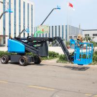 China Electric Diesel Man Lift on Tracks with 4m Max Lifting Height and 0-34M/MIN Hoisting Speed for sale