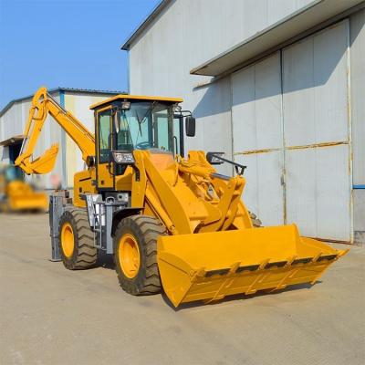 China Compact 4x4 Chinese Mini Backhoe Loader with BOXINHUASHENG Hydraulic Pump for sale