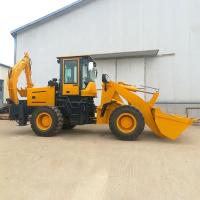 China Manufacturing Plant Mini Backhoe Loader with 3 cbm Bucket Capacity and Front Loader for sale