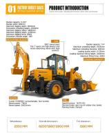 China Manufacturing Plant Mini Backhoe Loader with 3 cbm Bucket Capacity and Front Loader for sale