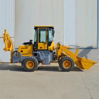China 4x4 Mini Backhoe Loader with High Operating Efficiency and BOXINHUASHENG Hydraulic Pump for sale