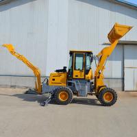 China 4x4 Mini Backhoe Loader with High Operating Efficiency and BOXINHUASHENG Hydraulic Pump for sale