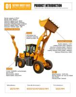 China CHAOSHUN Hydraulic Cylinder Small Backhoe Loader for Heavy-Duty and Construction Work for sale