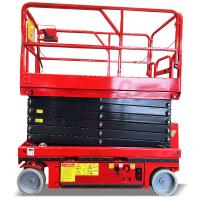 China Electric Hydraulic Scissor Manlift with 320kg Capacity and 900mm Extension Platform for sale