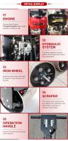 China Travel Speed 0-8km/h Drum Single Drum Roller EPA Engine Walk-behind 0.5ton 1 ton 3 ton 5 ton Road Roller for sale