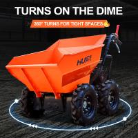 China KYB Hydraulic Valve 350kg Payloads Petrol Power Engine 4 Wheel Drive Mini Dumper/Wheel Dump Mini for sale