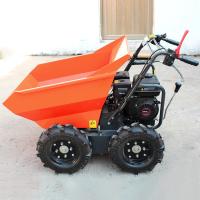 China KYB Hydraulic Valve 350kg Payloads Petrol Power Engine 4 Wheel Drive Mini Dumper/Wheel Dump Mini for sale