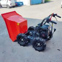 China KYB Hydraulic Valve 350kg Payloads Petrol Power Engine 4 Wheel Drive Mini Dumper/Wheel Dump Mini for sale