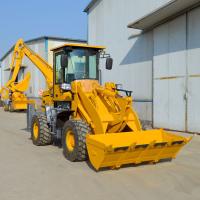 China HQ-WZ-15-26 Backhoe Loader Multifunctional Backhoe Excavator With 500mm Wheel Distance for sale
