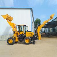 China HQ-WZ-20-28 Mini Backhoe Loader Excavator with 37 KW and 500 mm Min. Turning Radius for sale