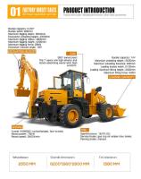 China HQ-WZ-20-28 Mini Backhoe Loader Excavator with 37 KW and 500 mm Min. Turning Radius for sale