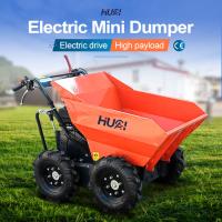 China Hand Pull Rope Recoil Start Mini Dumper Truck with Petrol Engine Power and 125L Bucket for sale